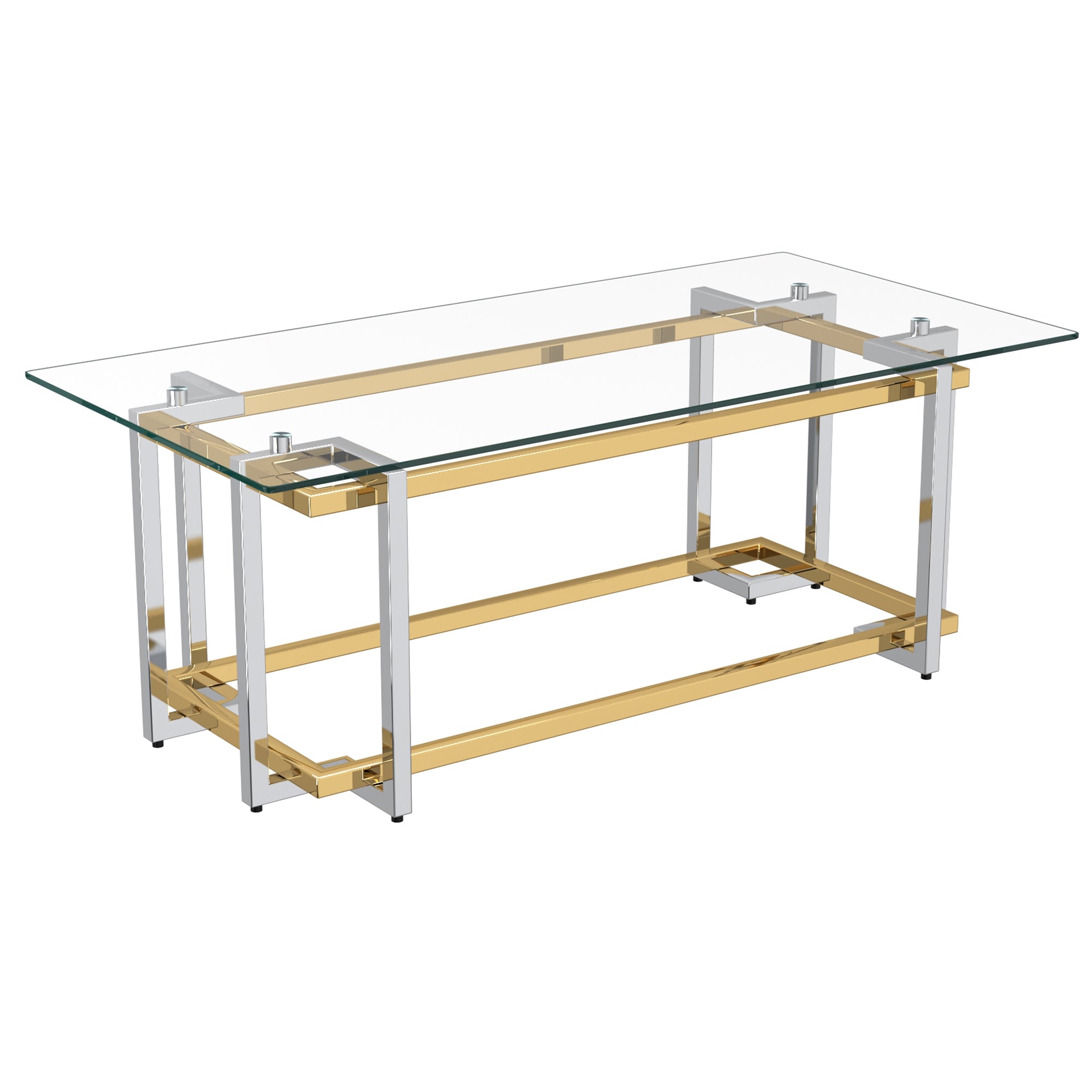 Florina Coffee Table in Silver and Gold – Casa Code